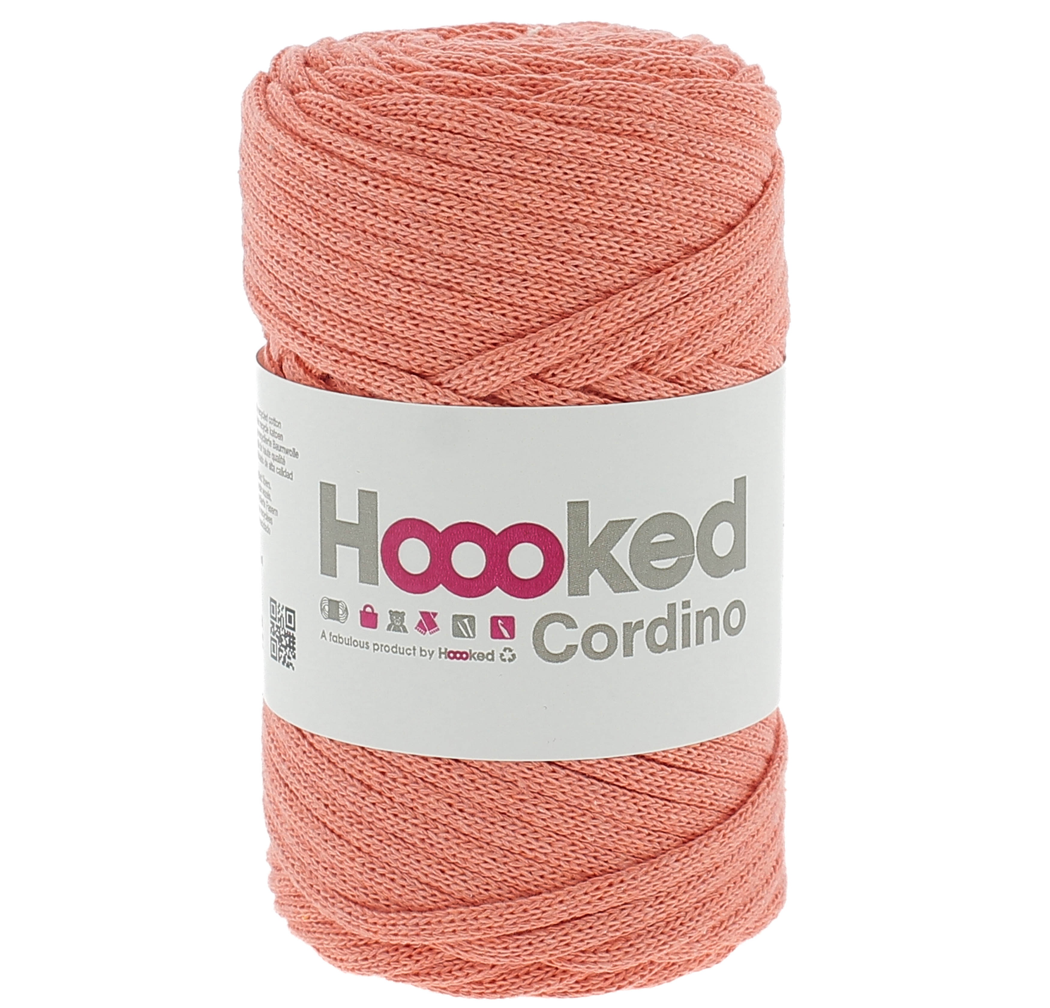 Hoooked Cordino Yarn-Iced Apricot - Walmart.com