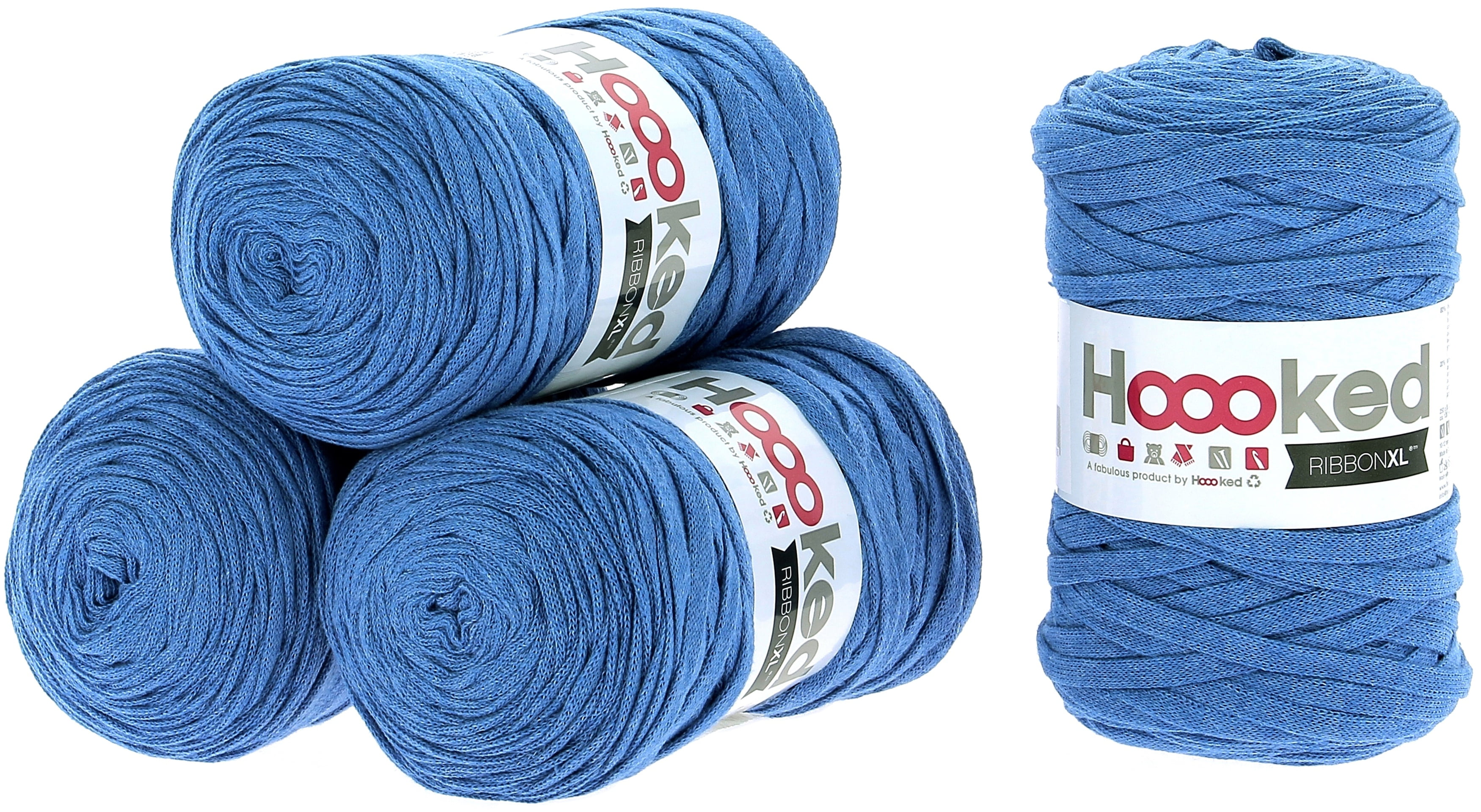 Hoooked Ribbon XL Yarn 4/Pk-Imperial Blue - Walmart.com