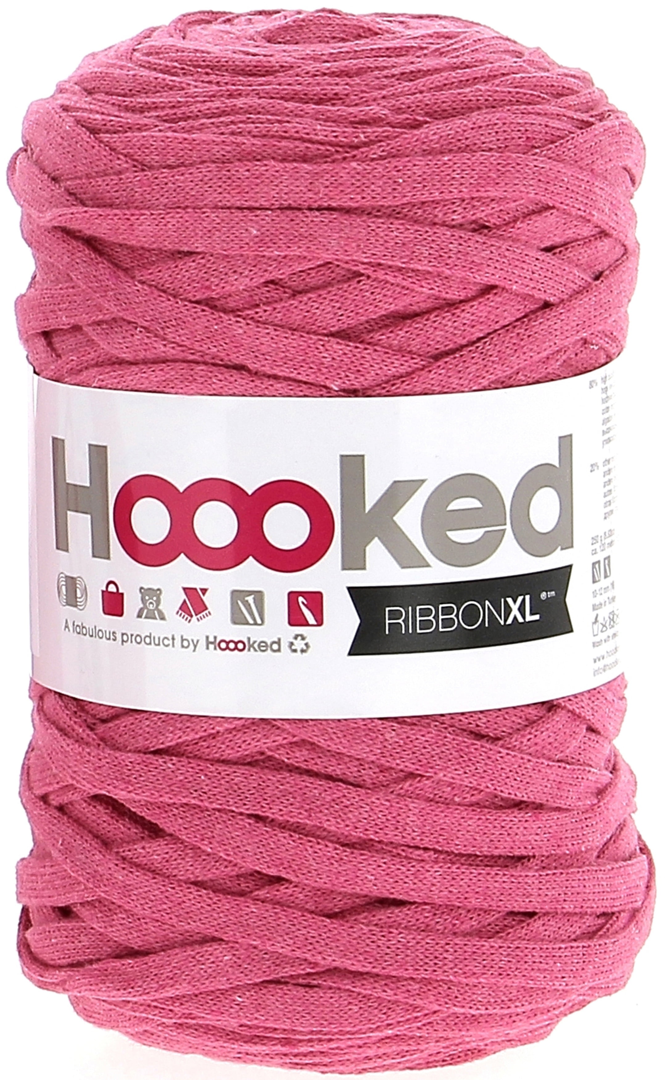 Hoooked Ribbon XL Yarn-Bubblegum - Walmart.com