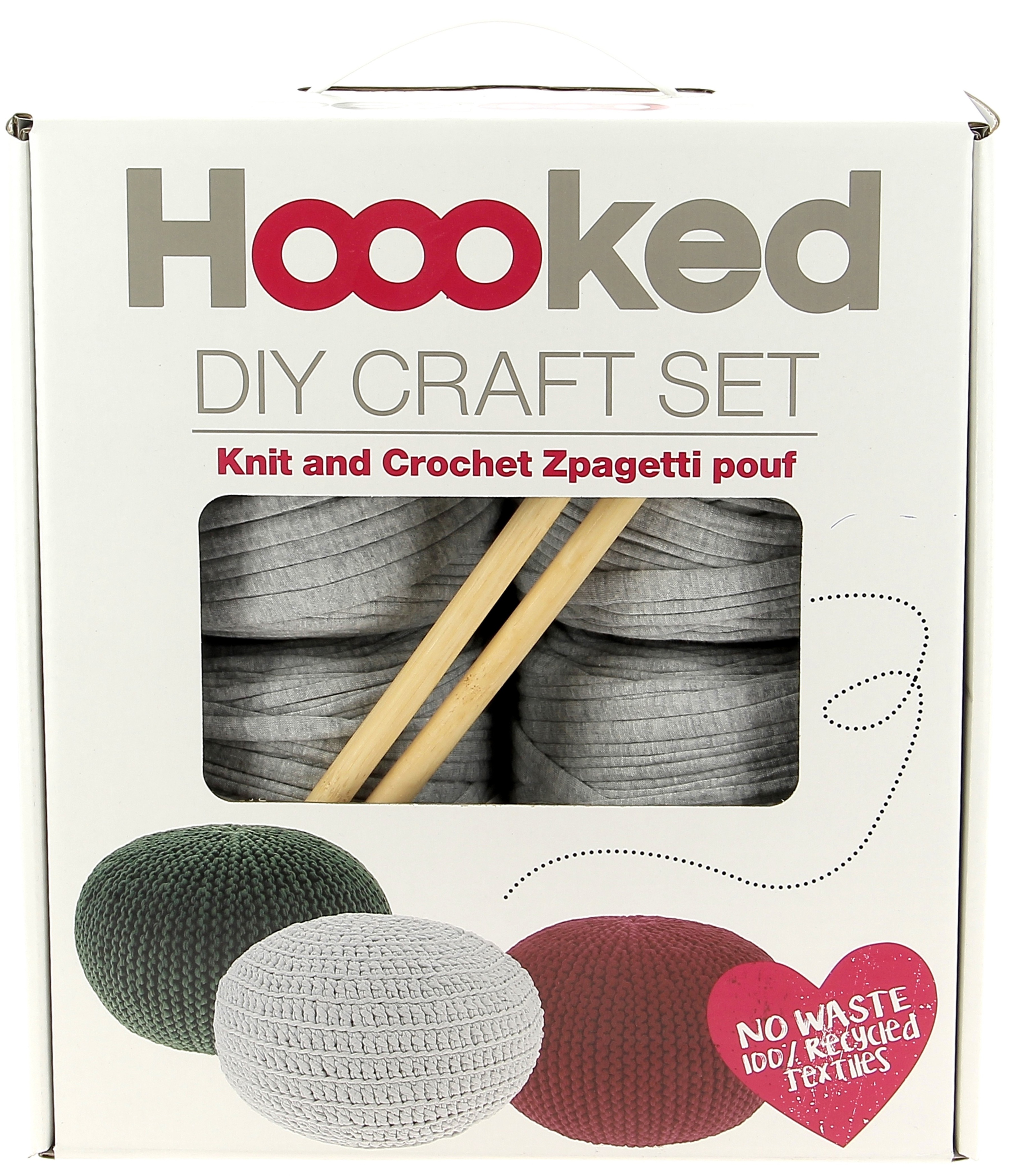 Hoooked Yarn Pouf Kit - Sailor Blue - Walmart.com