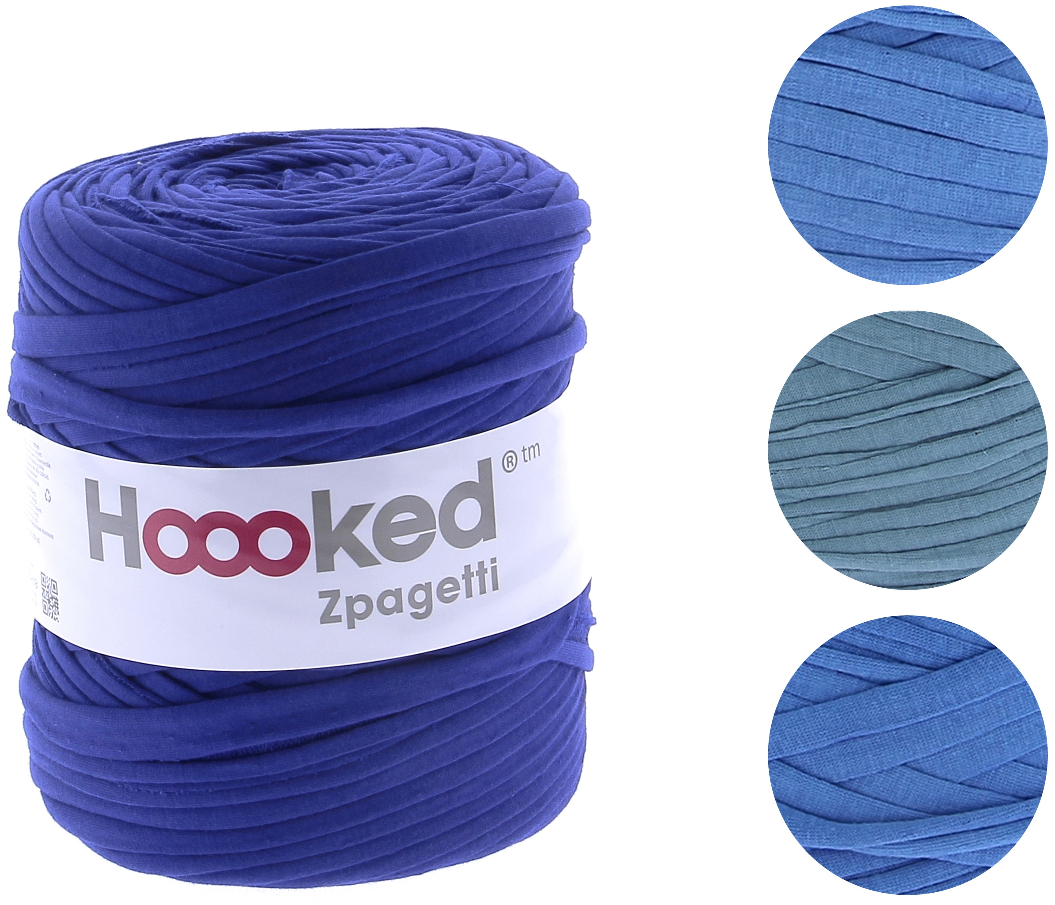 Hoooked Zpagetti Yarn 4/Pk-Ocean Blue - Walmart.com