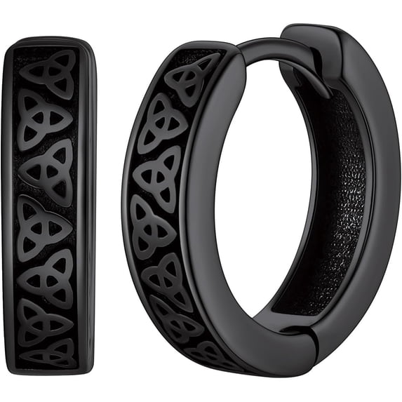 Hoop Earrings Men 925 Sterling Silver Mens Earrings Hypoallergenic ...