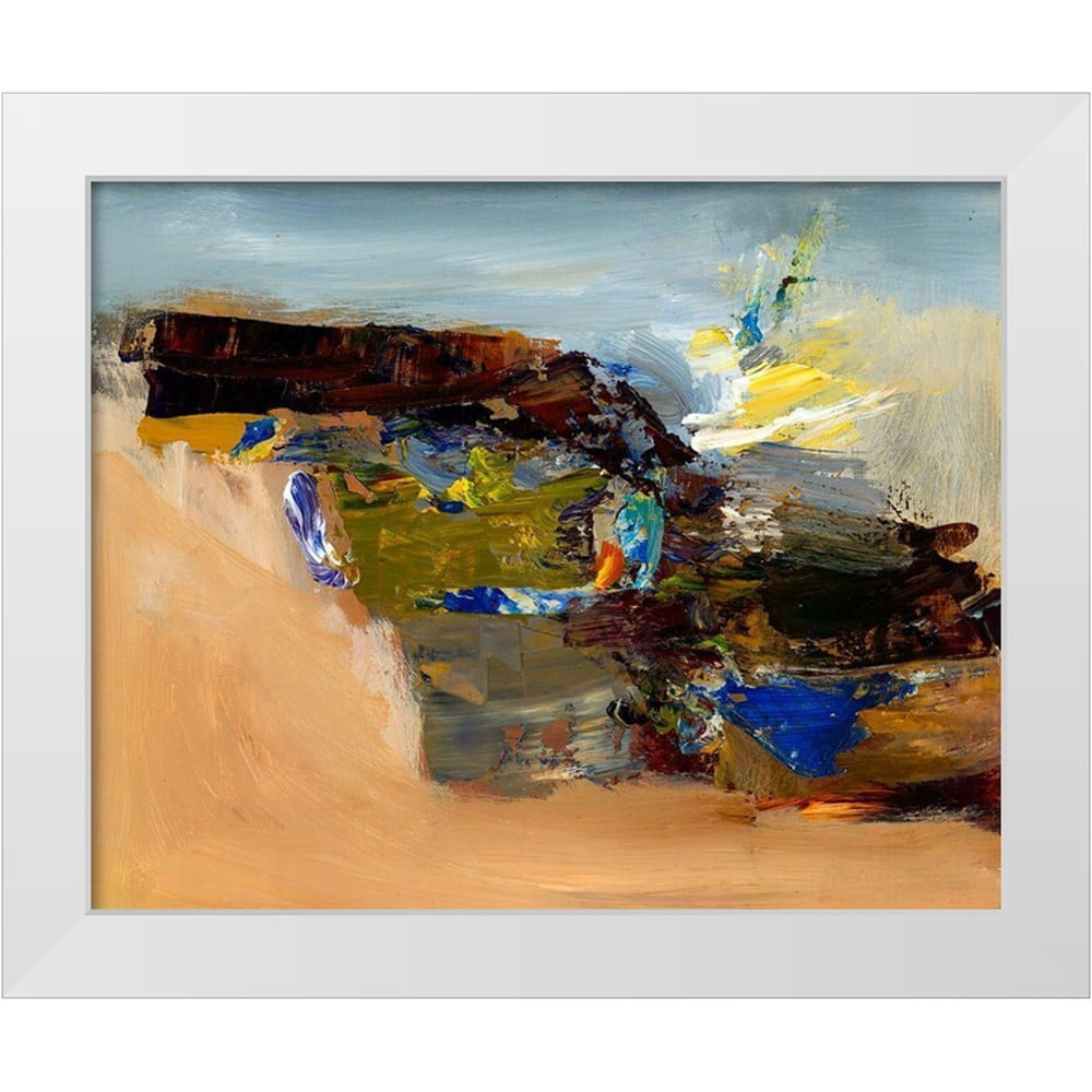 Hoop, Fiona 32x26 White Modern Wood Framed Museum Art Print Titled ...