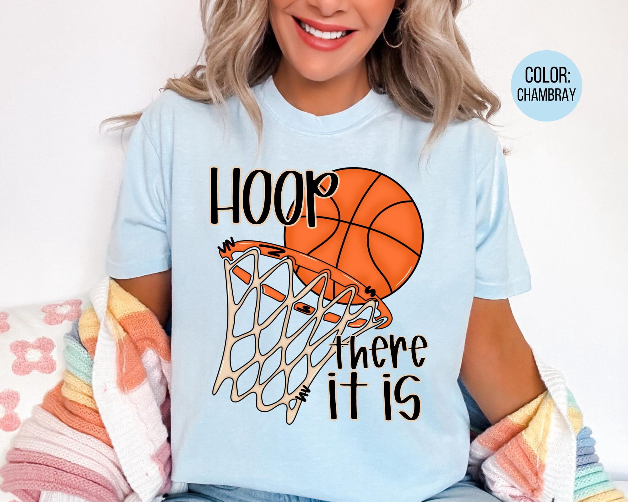 Hoop There It Is Basketball Shirt Basketball Shirts - Walmart.com