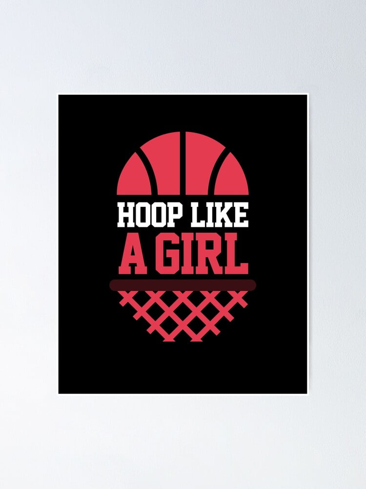 Hoop like a girl Canvas Poster Decor Landscape Office Room Decor Gift ...