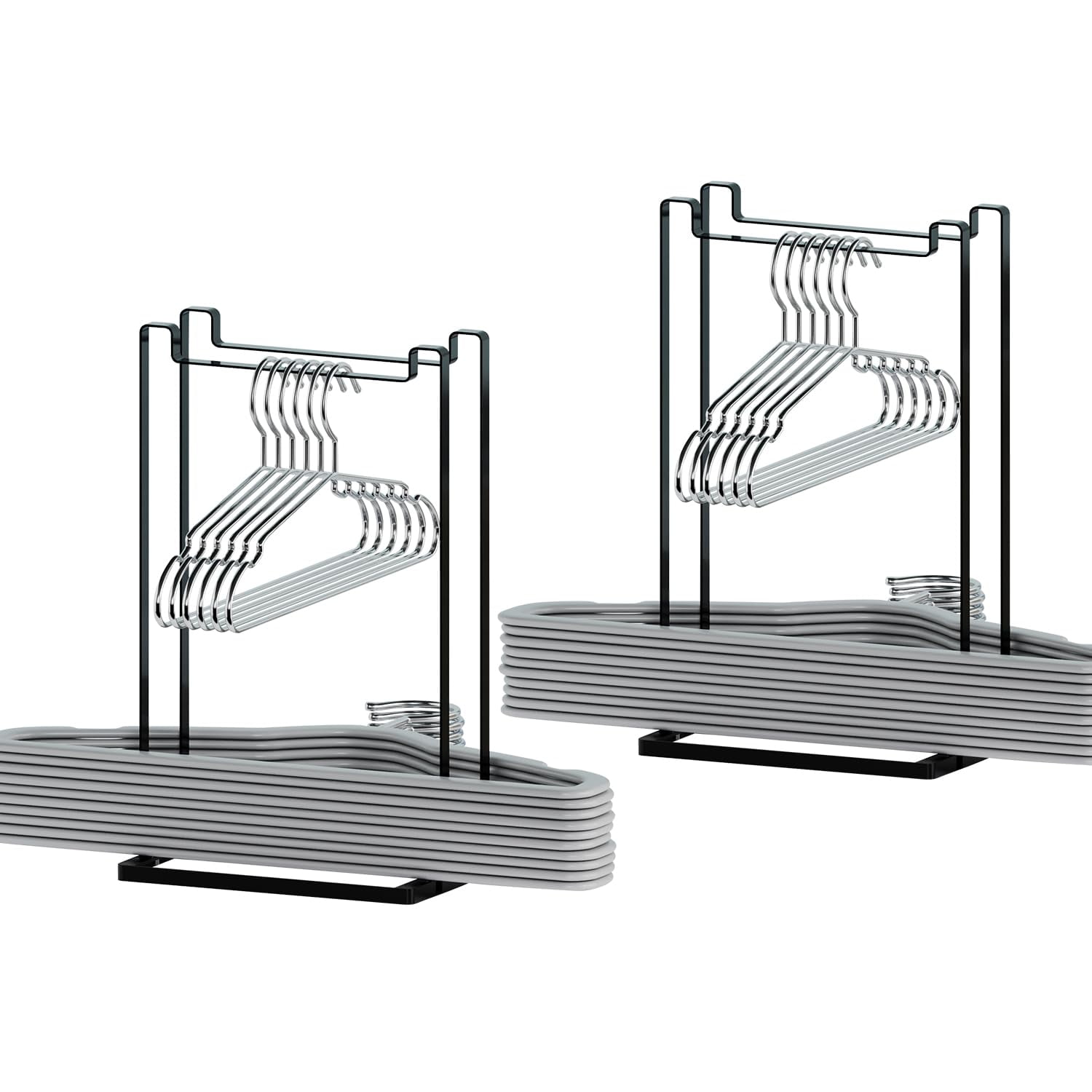 Hoopoton Hanger Organizer, Space-Saving Hanger Holder & Stacker for ...