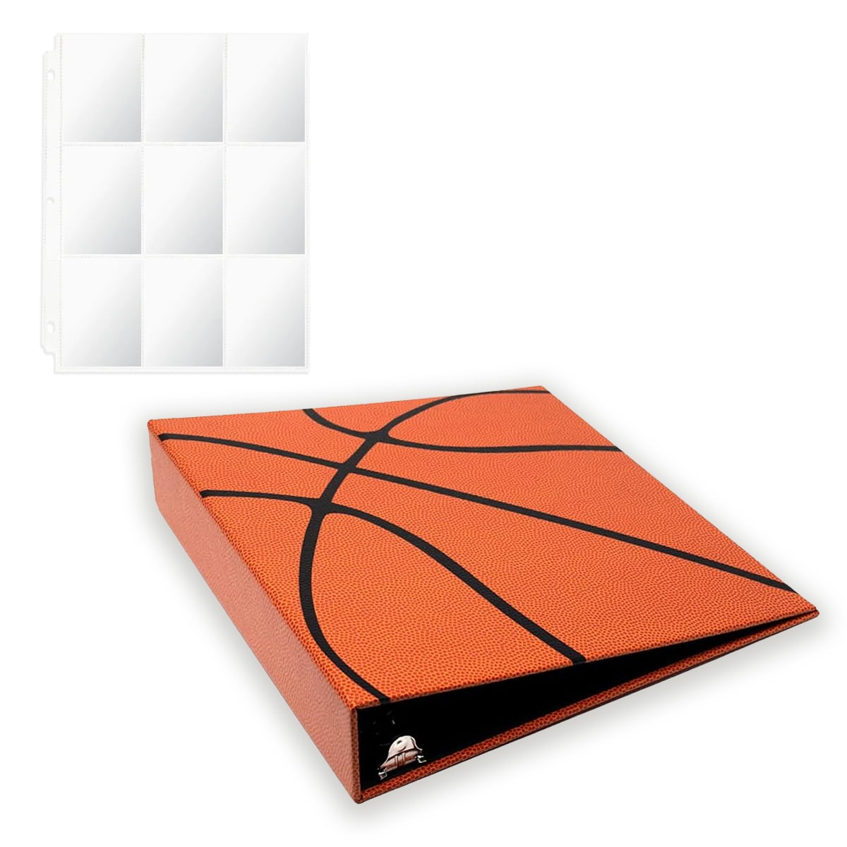 Basketball Card Binder with 50 Transparent Sleeves | Hoopz Texture by ...