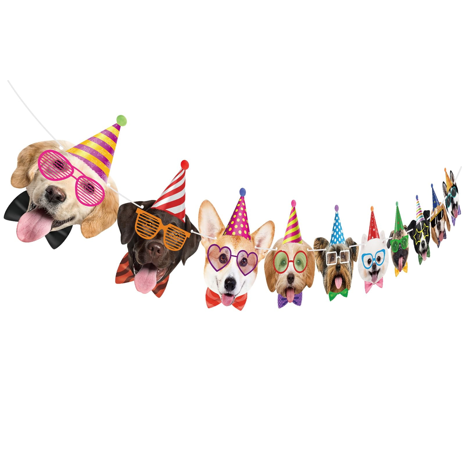 Hooqict Dog Birthday TWE5 Banner Puppy Themed Party Decorations for ...