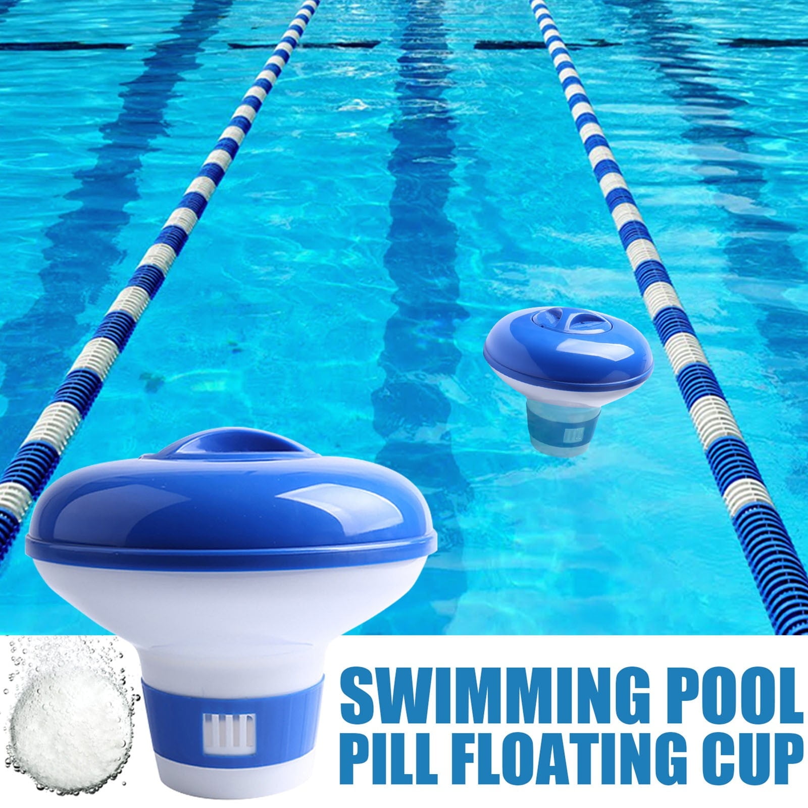 Hooray 2Pcs Floating Mini Spa Chemical Dispenser, Chlorine/Bromine ...