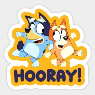 Hooray Bluey Dance Sticker Bluey Stickers For Kids, Bluey Stickers ...