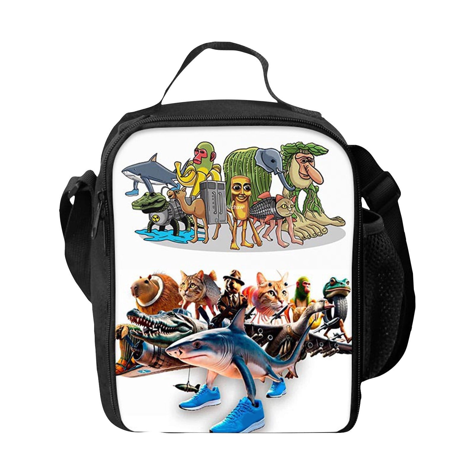 Hooray Cartoon Italian Brainrot Lunch Box, Cute Italian Brainrot Lunch ...