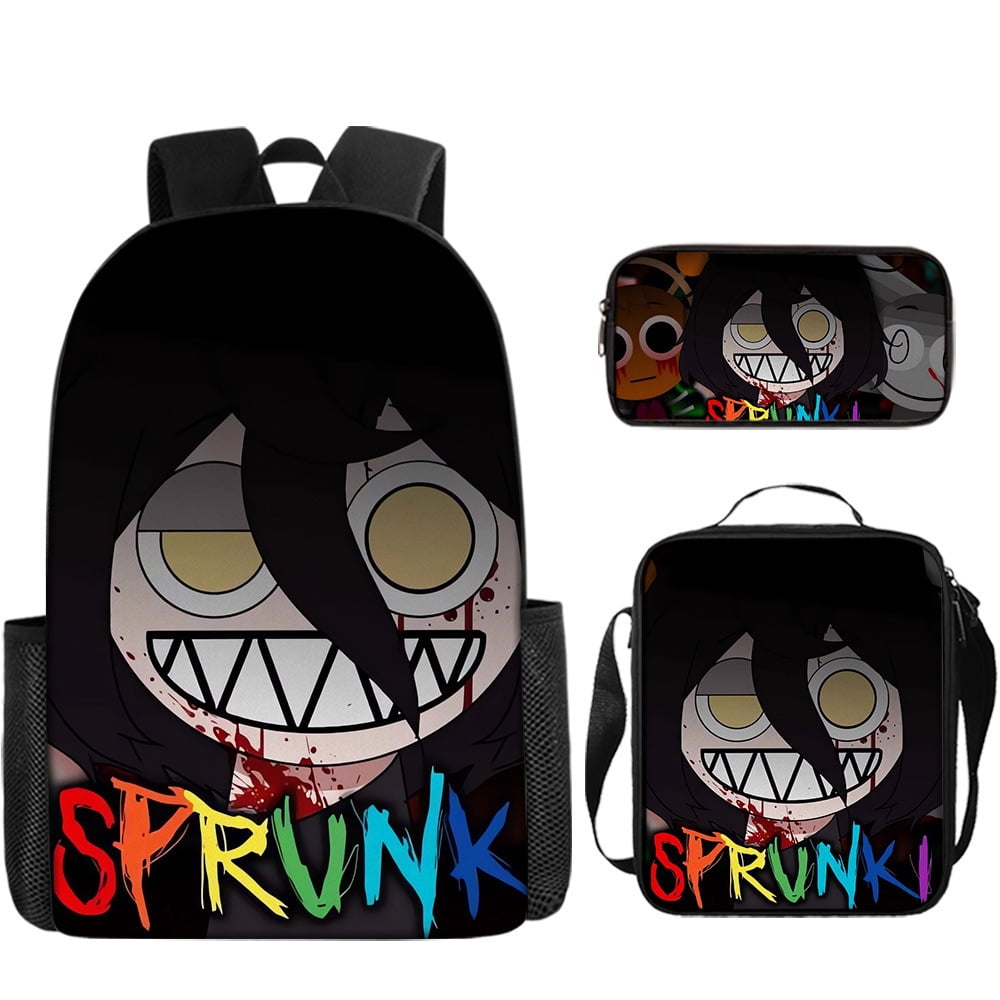 Hooray Game Incredibox Sprunki Theme Backpack Set, Versatile 3Pcs ...