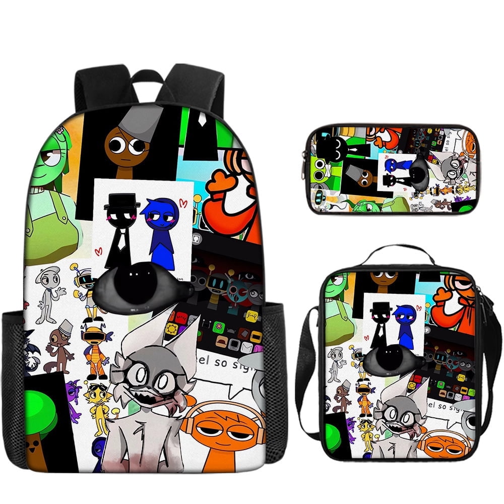 Hooray Game Incredibox Sprunki Theme Student Backpack, Sprunki ...