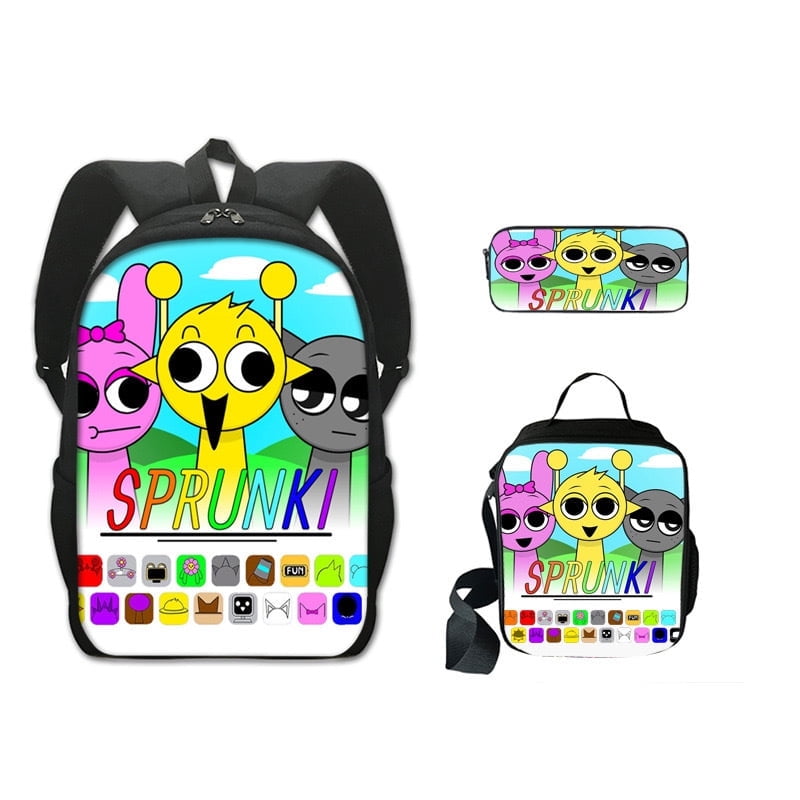 Hooray Game Incredibox Sprunki Theme Student Backpack, Sprunki ...