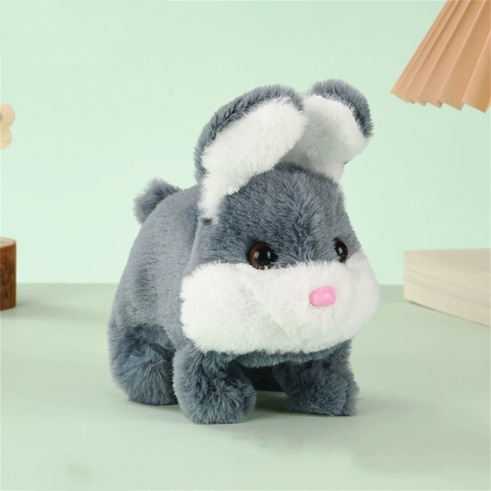 Hooray Hopping Easter Bunny,Realistic Plush Bunny Toy with Sound and ...