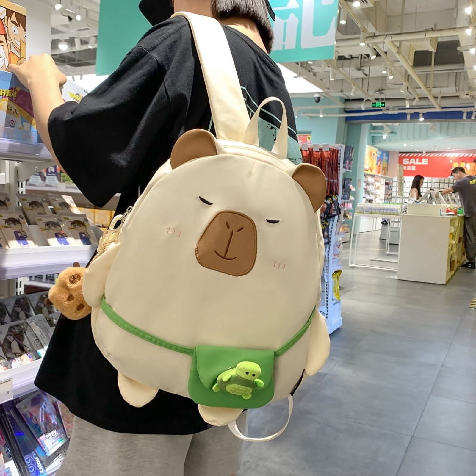 Hooray Teenagers School Bag, Cute Capybara Backpack Kawaii Backpack ...