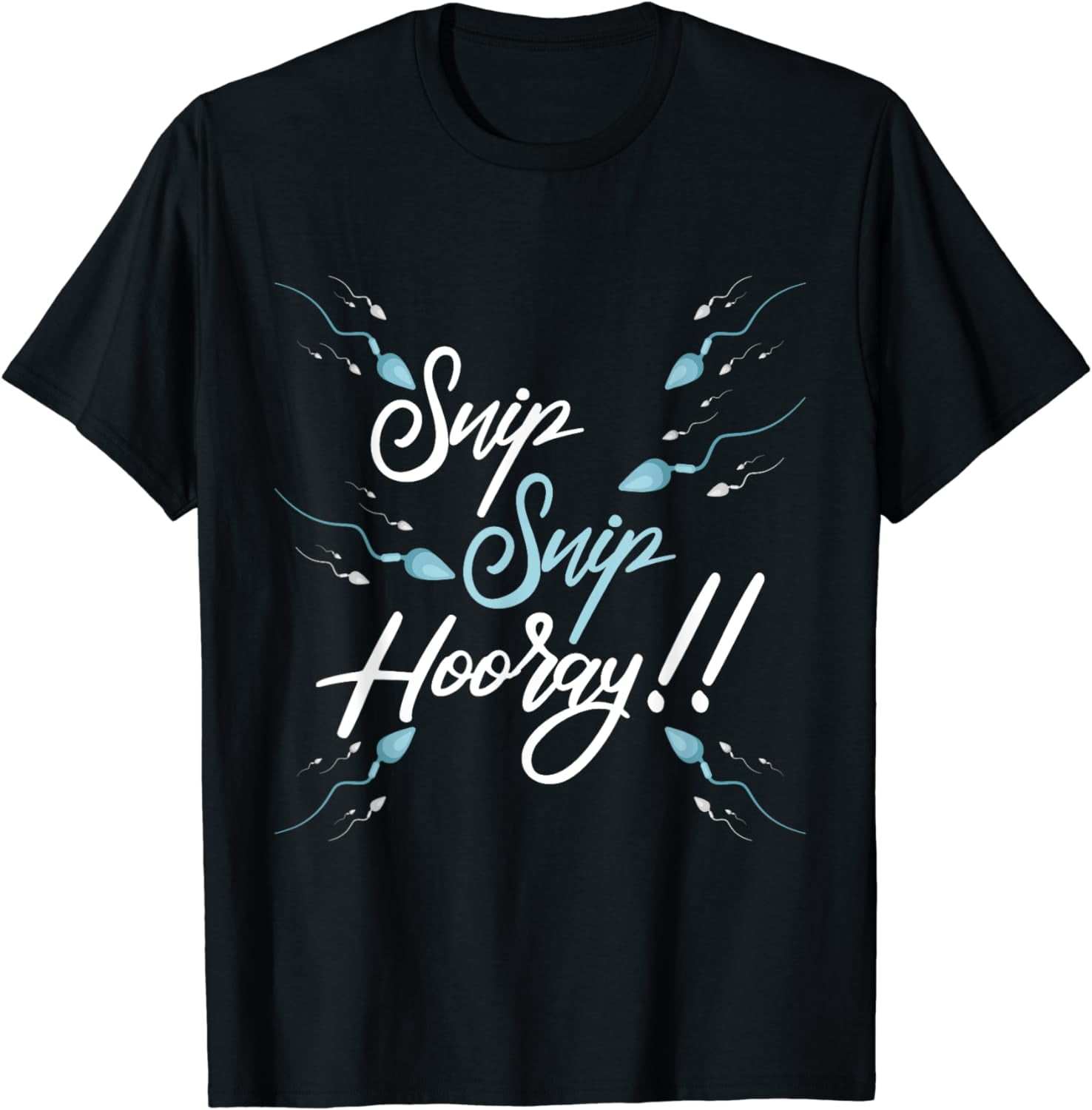 Hooray! Vasectomy Cutting Scissors Cotton T-Shirt - Walmart.com