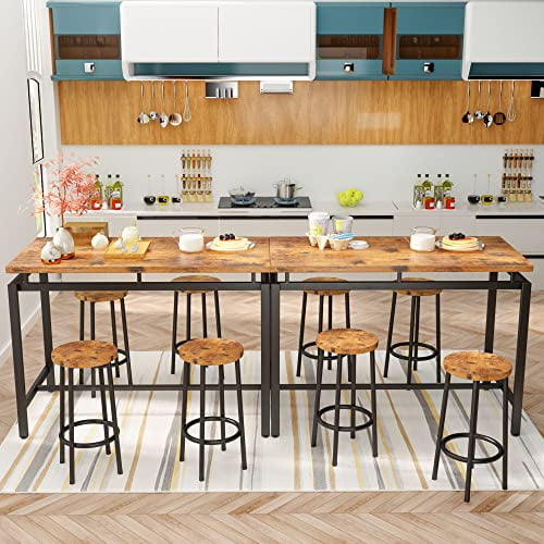 Hooseng 5 Pcs Dining Table Set, Industrial Kitchen Table and Chairs for ...