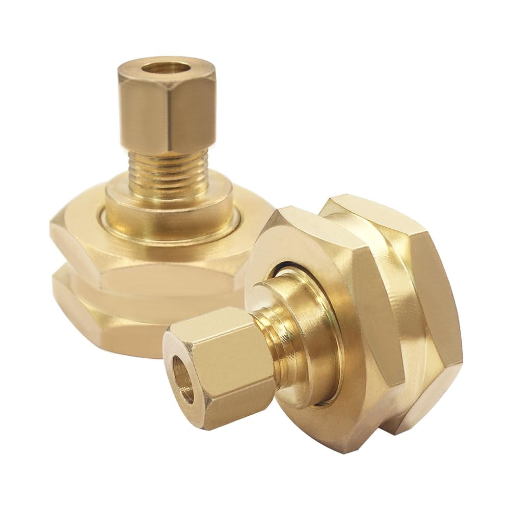 Hooshing 2PCS 3/8" OD Compression x 3/4" GHT Female Garden Hose Thread ...