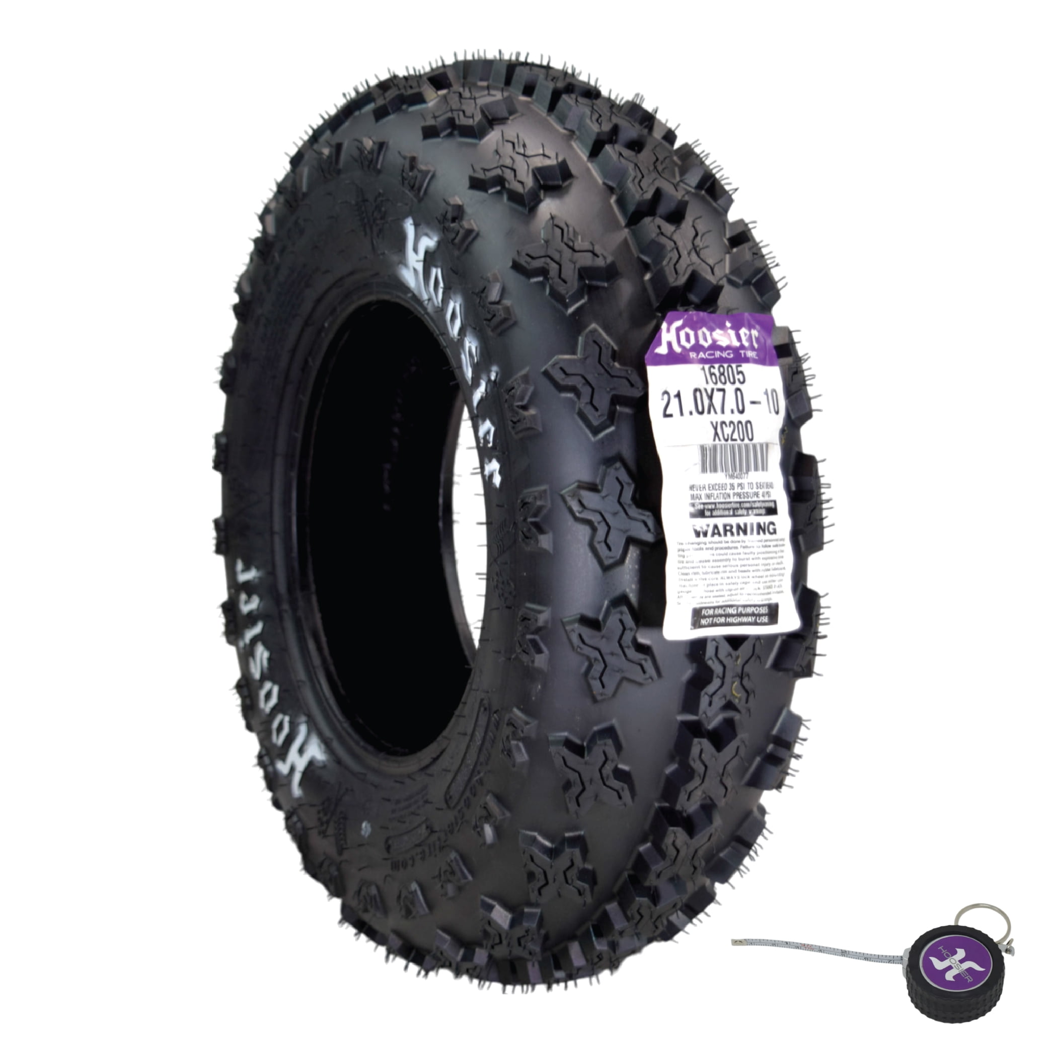 Hoosier Front ATV Tire 21.0X7.0-10 XC200 for Off-Road Racing with ...