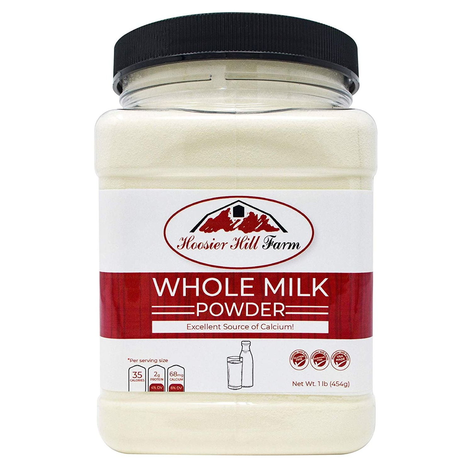 Hoosier Hill Farm All American Dairy Whole Milk Powder 1 lb - Full Fat ...