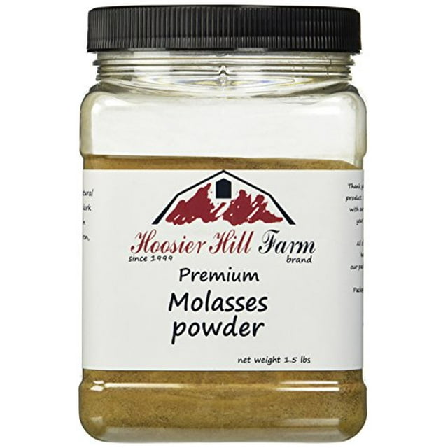 Hoosier Hill Farm Blackstrap Molasses Powder, 1.5 lbs. plastic jar ...