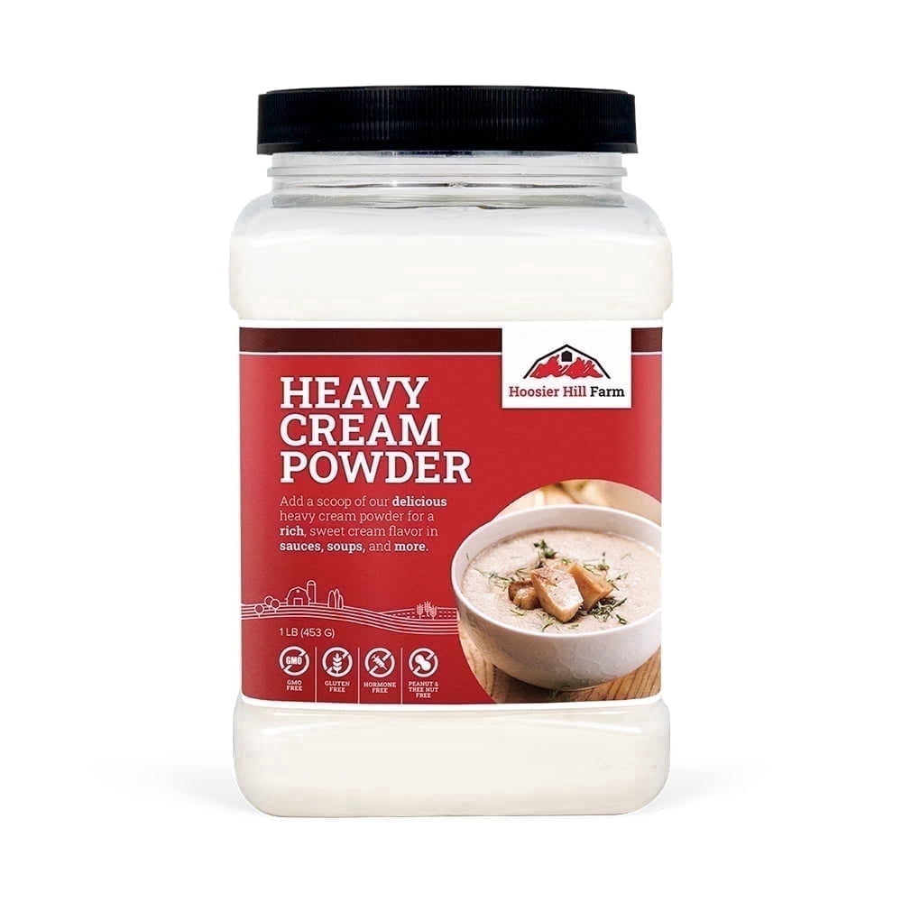 Hoosier Hill Farm Heavy Cream Powder, 1 lb Jar, Shelf-Stable - Walmart.com