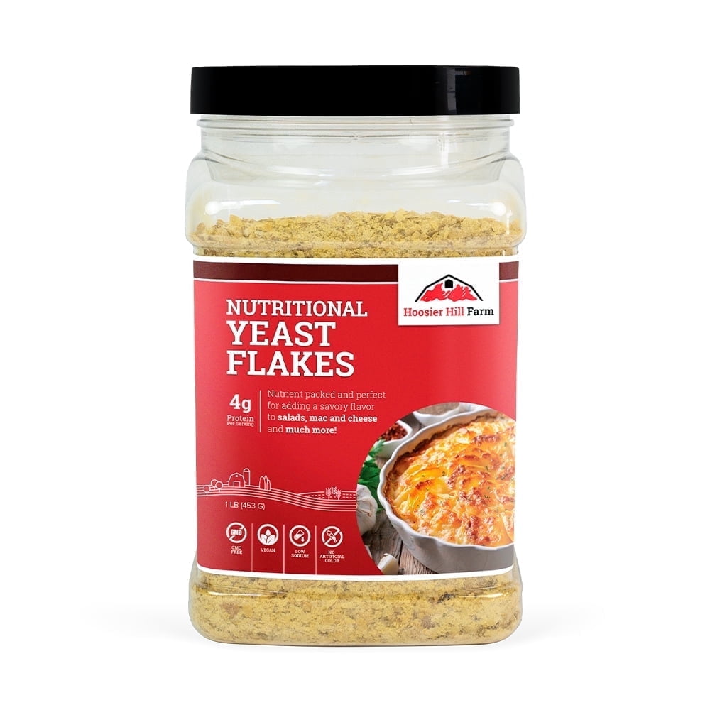 Hoosier Hill Farm Nutritional Yeast Flakes, 1 lb Jar - Walmart.com