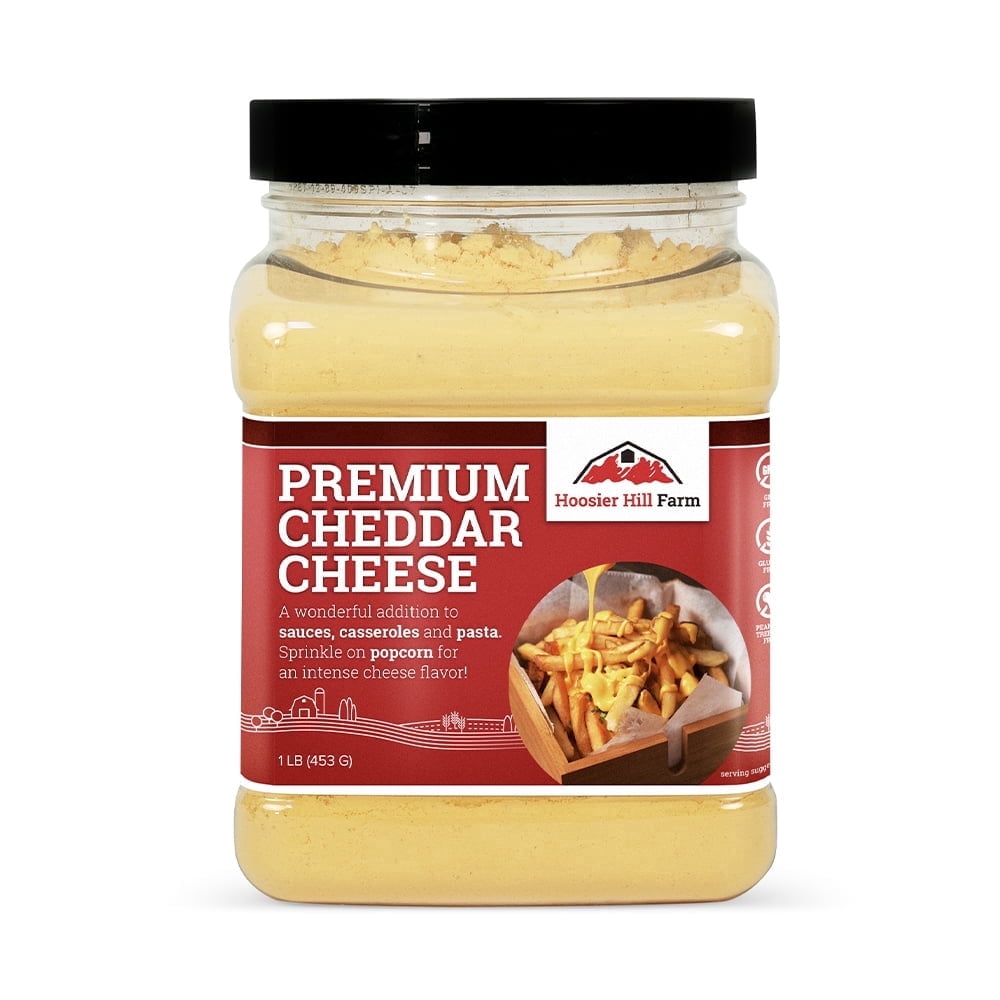 Hoosier Hill Farm Premium Cheddar Cheese Powder, 1 lb Jar - Walmart.com