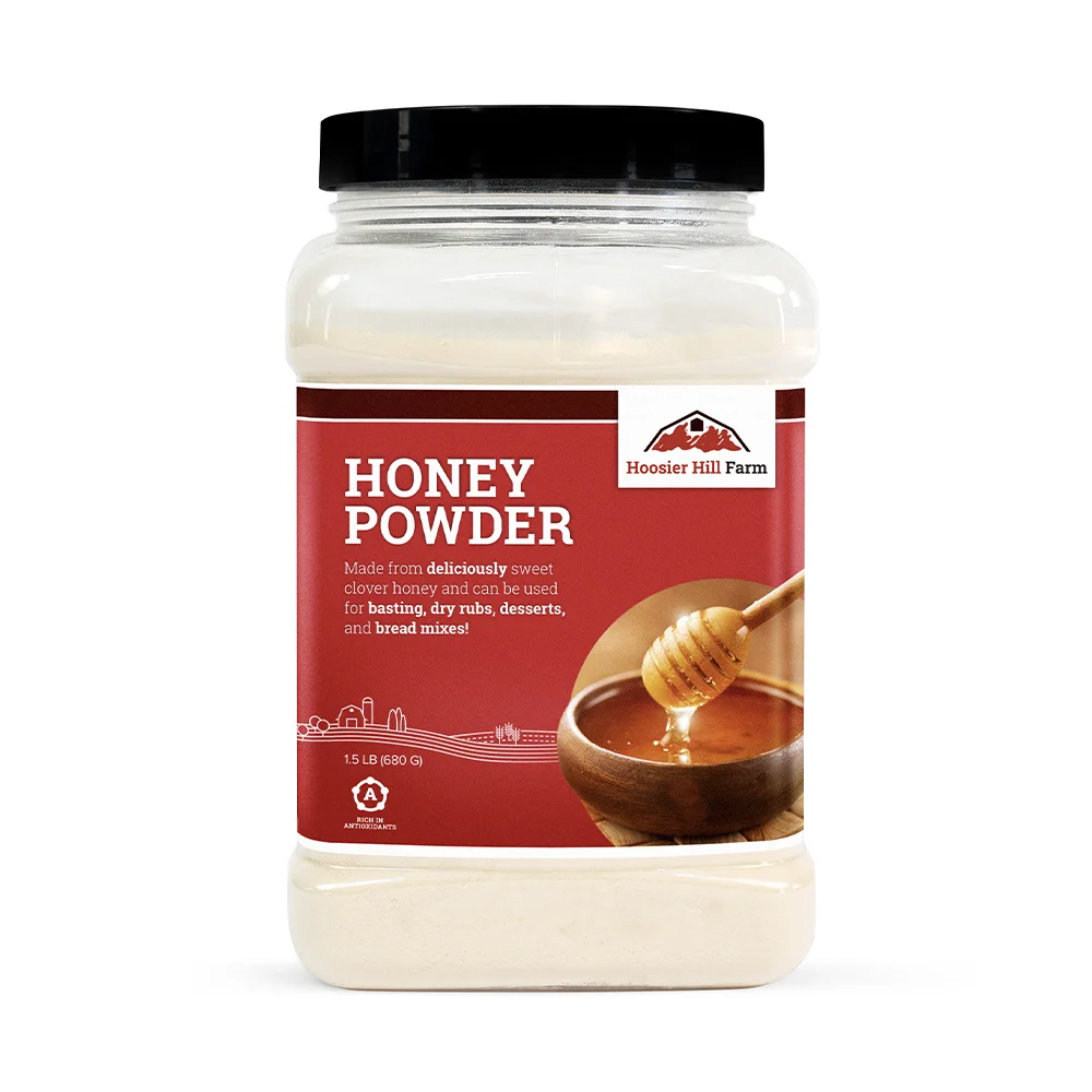 Hoosier Hill Farm Honey Powder 1.5 lb, Natural Honey, Sugar, Low Carb ...