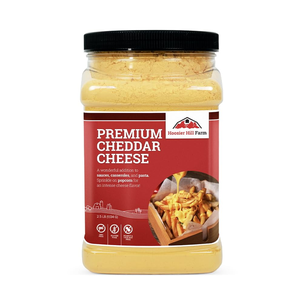 Hoosier Hill Farm Premium OLF24 Cheddar Cheese Powder, 2.5LB (Pack of 1 ...