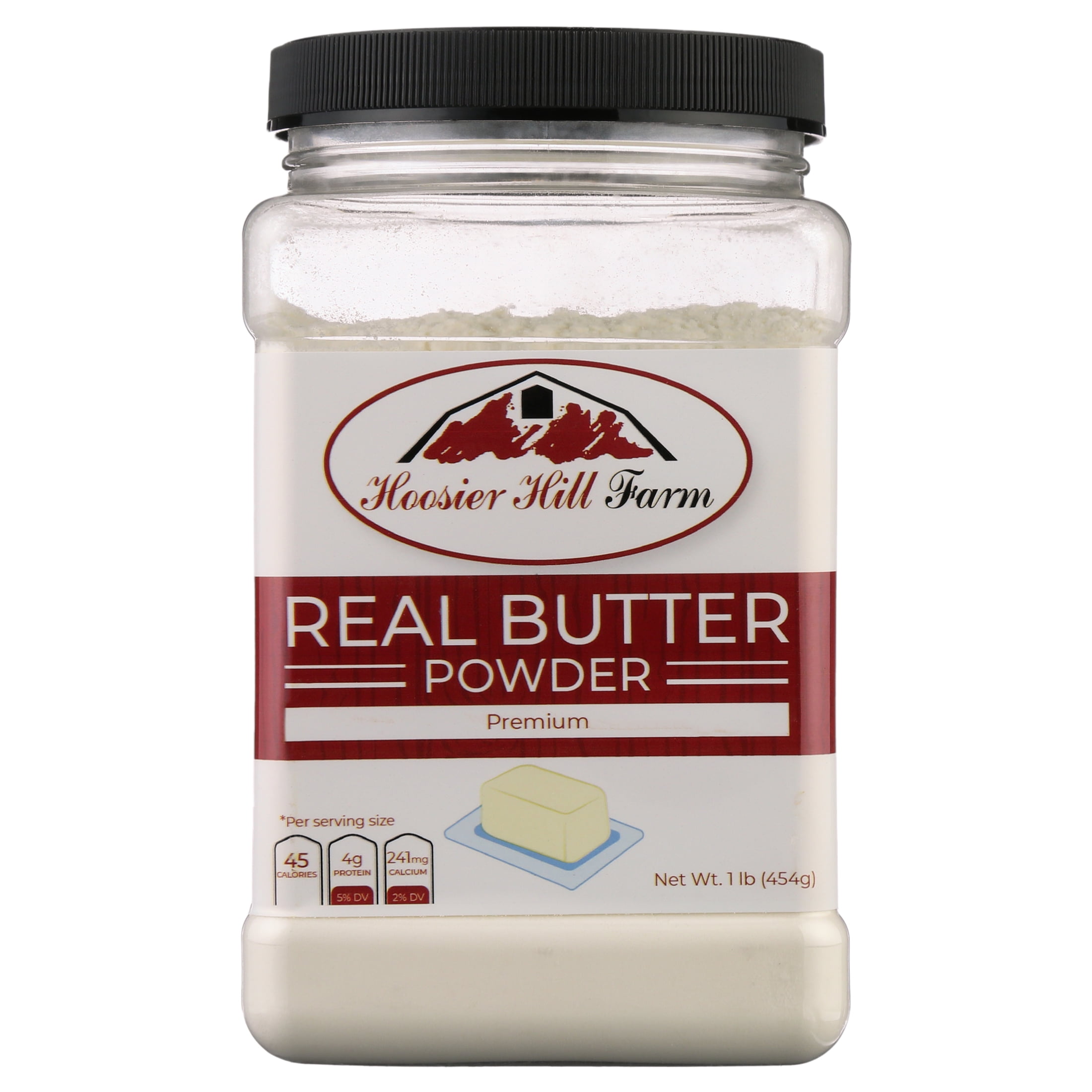 Hoosier Hill Farm Real Butter Powder, 1 lb Shelf Stable Dehydrated ...