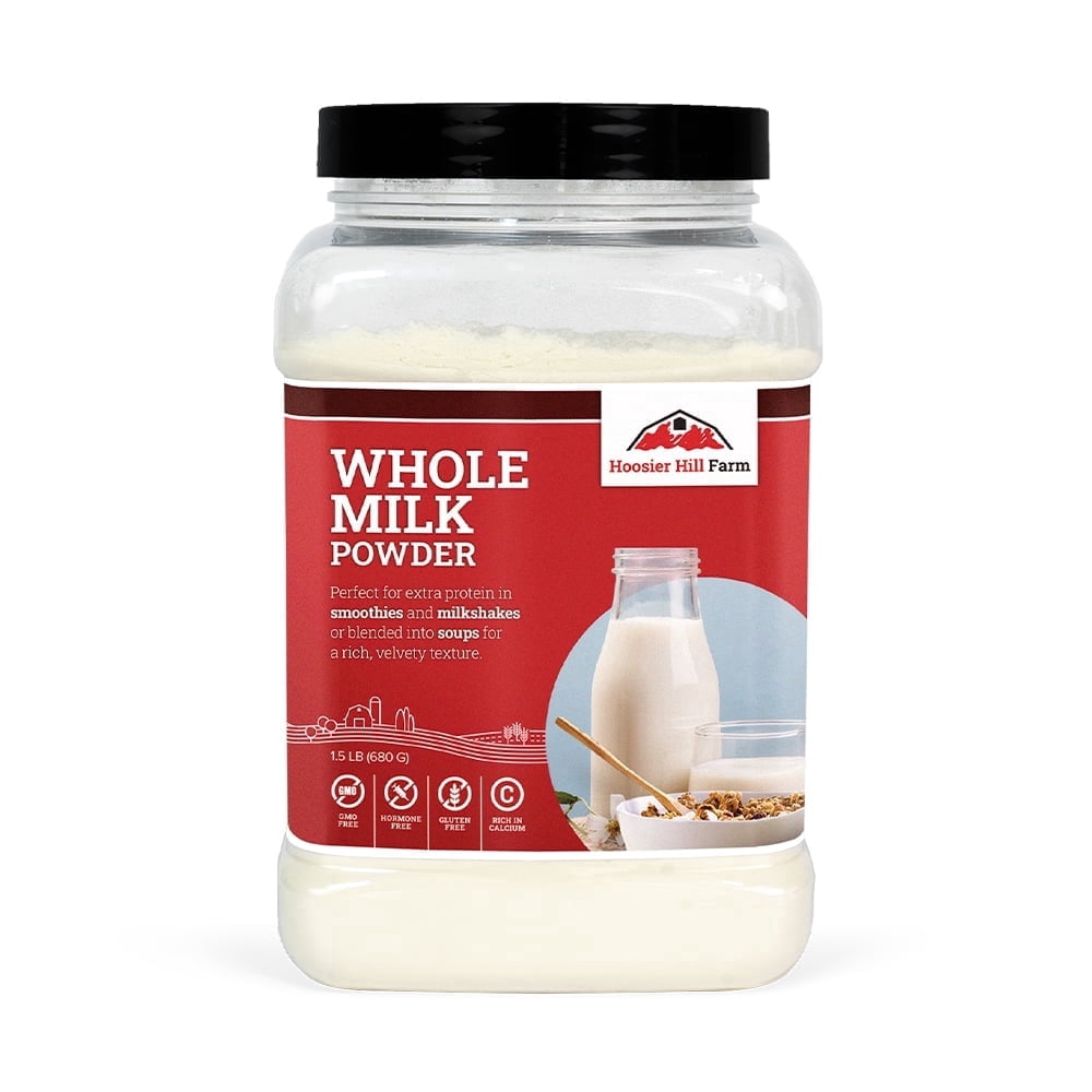 Hoosier Hill Farm Whole Milk Powder, 1.5 lb Jar - Walmart.com