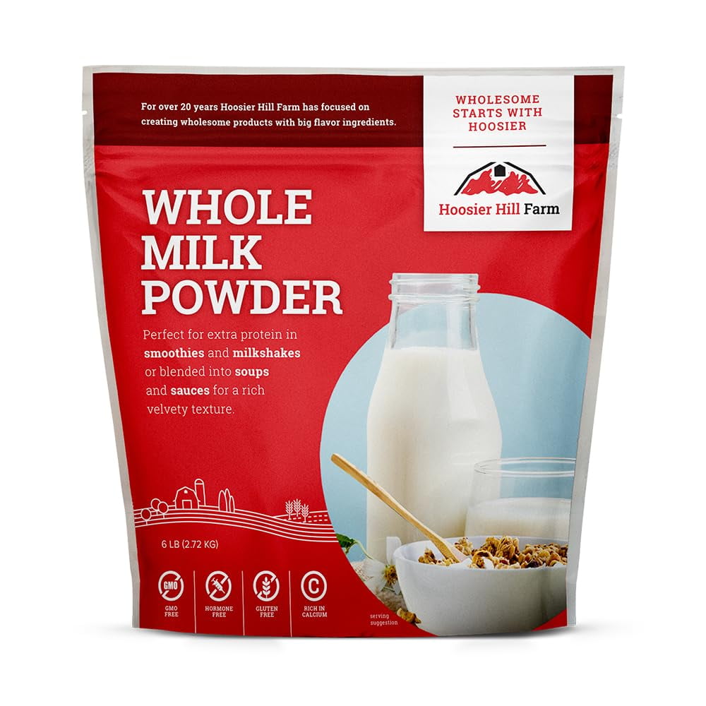 Hoosier Hill Farm Whole OLF24 Milk Powder, 6LB (Pack of 1) - Walmart.com
