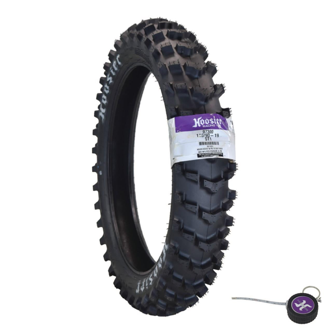 Hoosier Racing Tire 110/90-19 ST1 Dirt Bike Rear Tube Type Tire Ideal ...