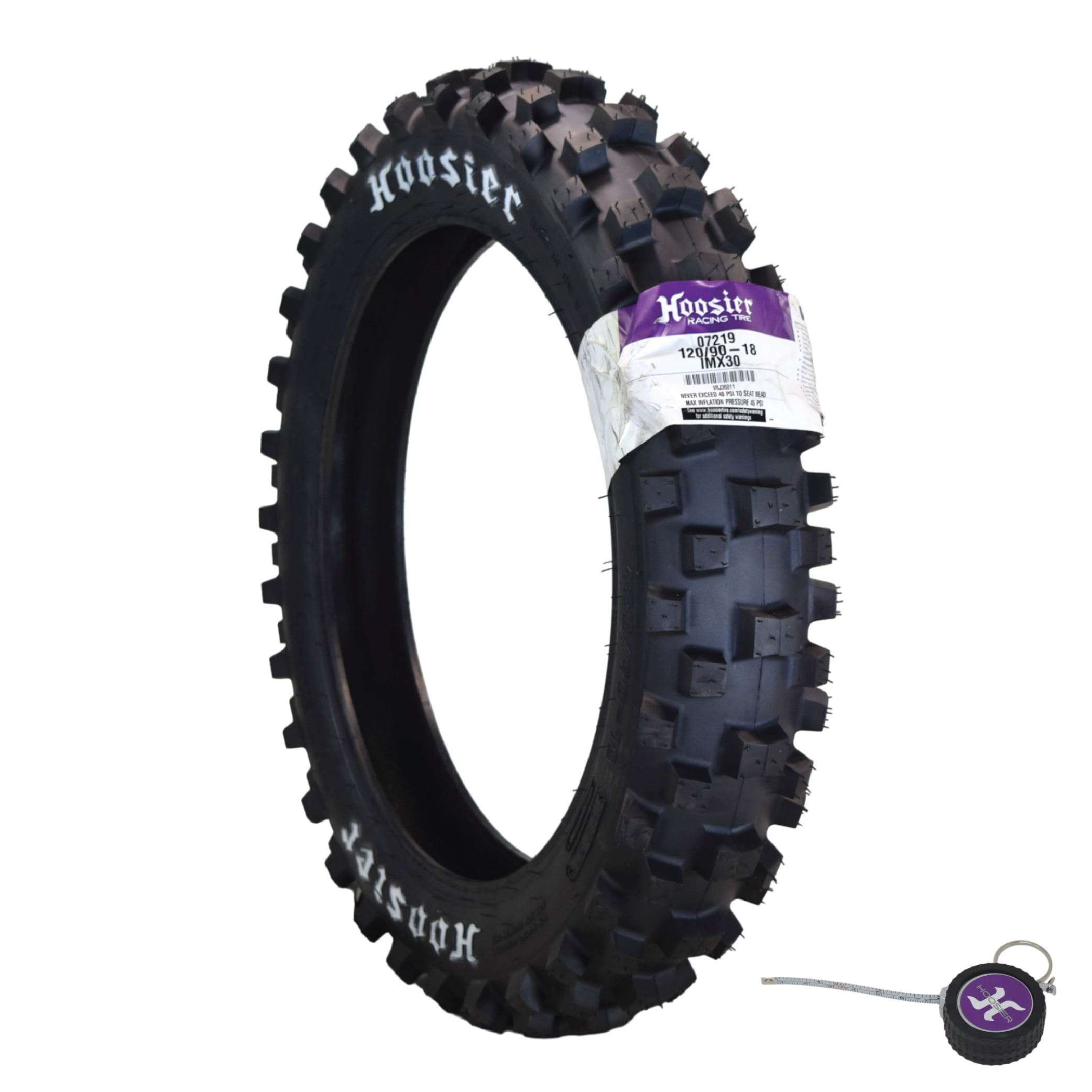 Hoosier Racing Tire 120/90-18 IMX30 C100 Dirt Bike Rear Tube Type Tire ...