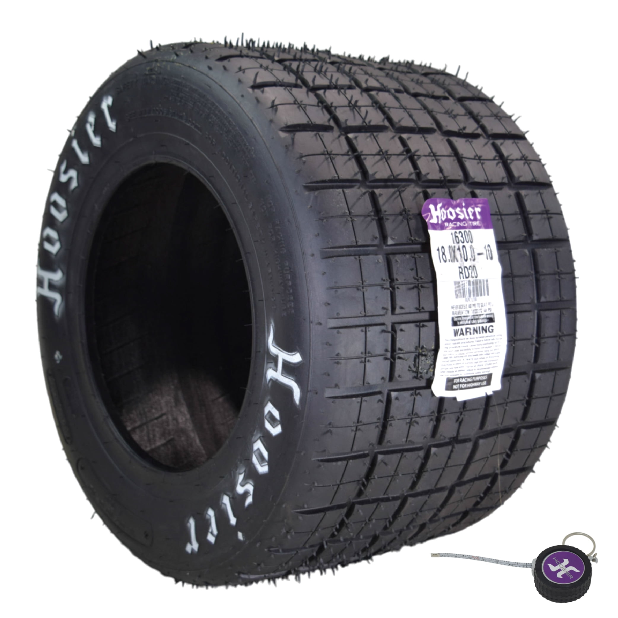 Hoosier Racing Tire - Flat Track/TT Rear 18.0/10.0-10 RD12 - Bias Ply ...