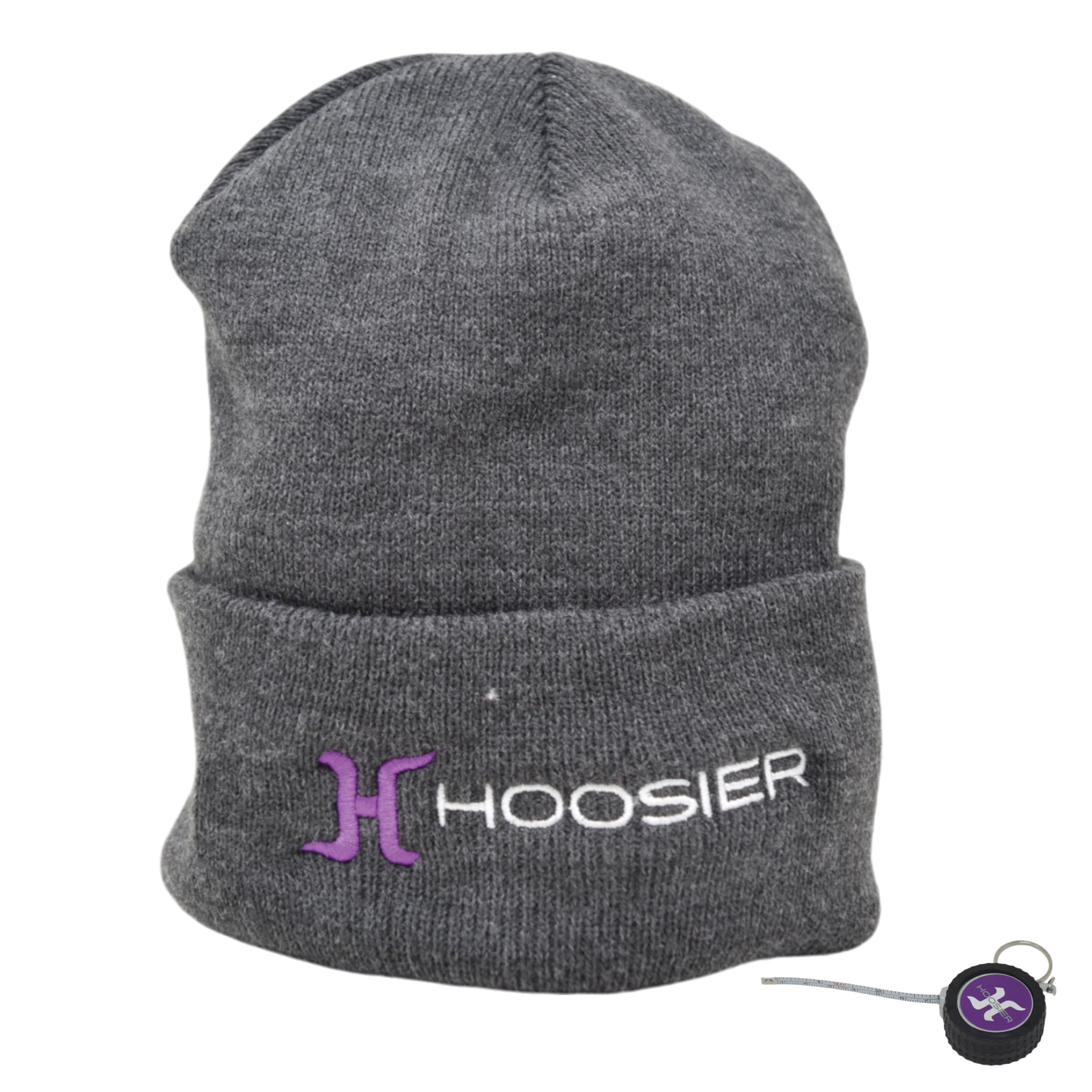 Hoosier Upshift Charcoal Gray Beanie Stocking Cap Hat with Hoosier ...