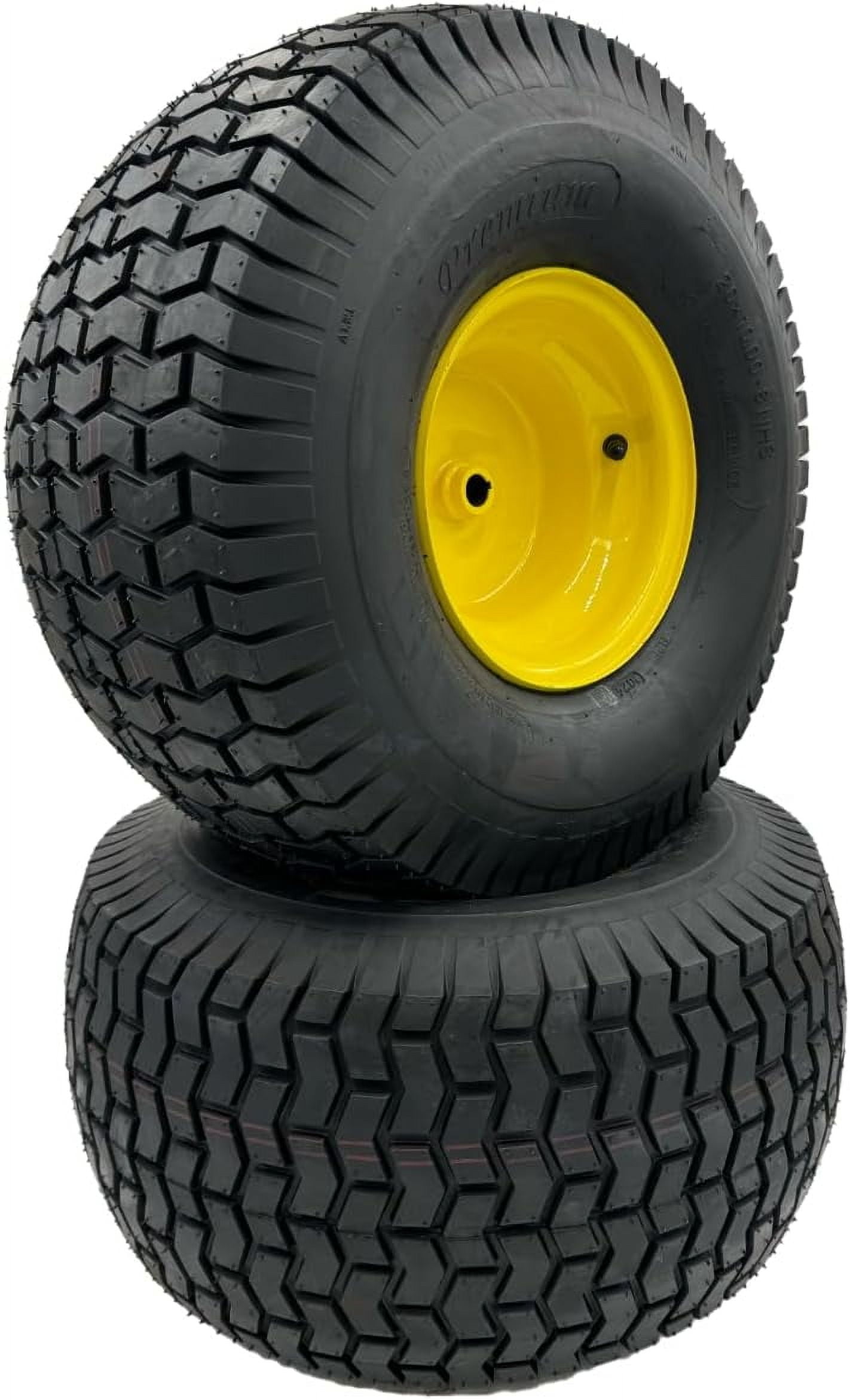 Hoosier Wheel 20x10.00-8 Lawn Mower Wheels - Set of 2 - Fits on 3/4 Inch Axle - Walmart.com