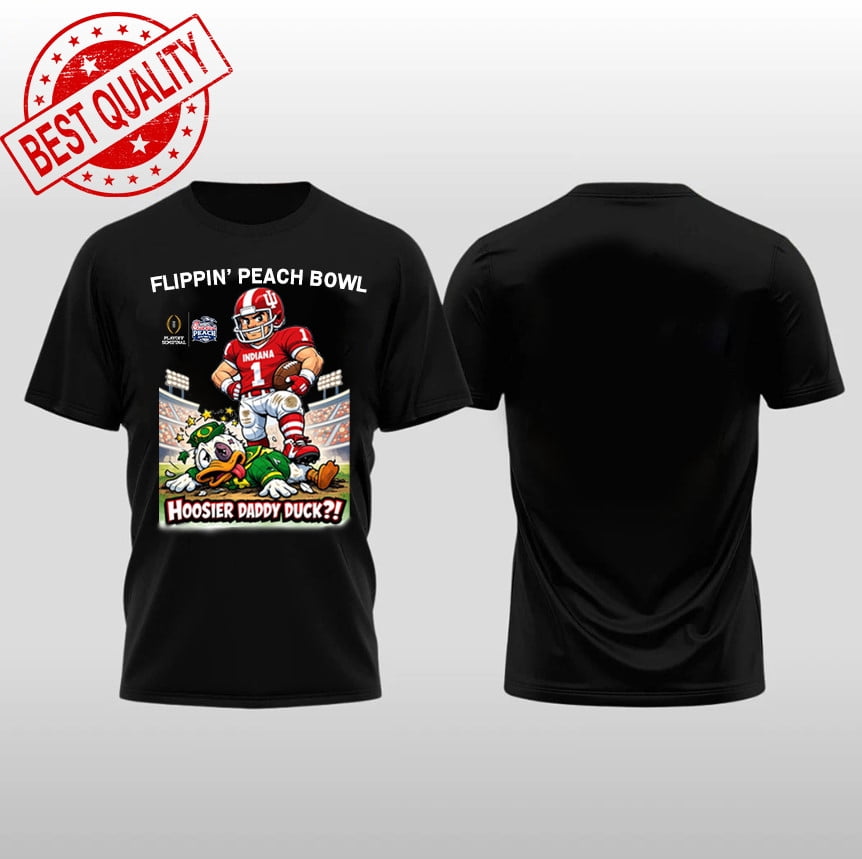 Hoosiers Flippin’ Peach Bowl Champs Undefeated Mascot T-shirt, Indiana ...