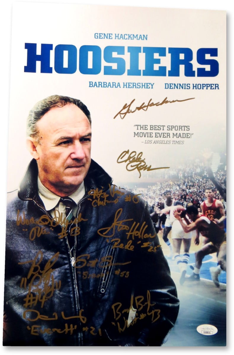 Hoosiers Team Signed Autographed 11X17 Photo Gene Hackman 9 Total Sigs JSA - Walmart.com