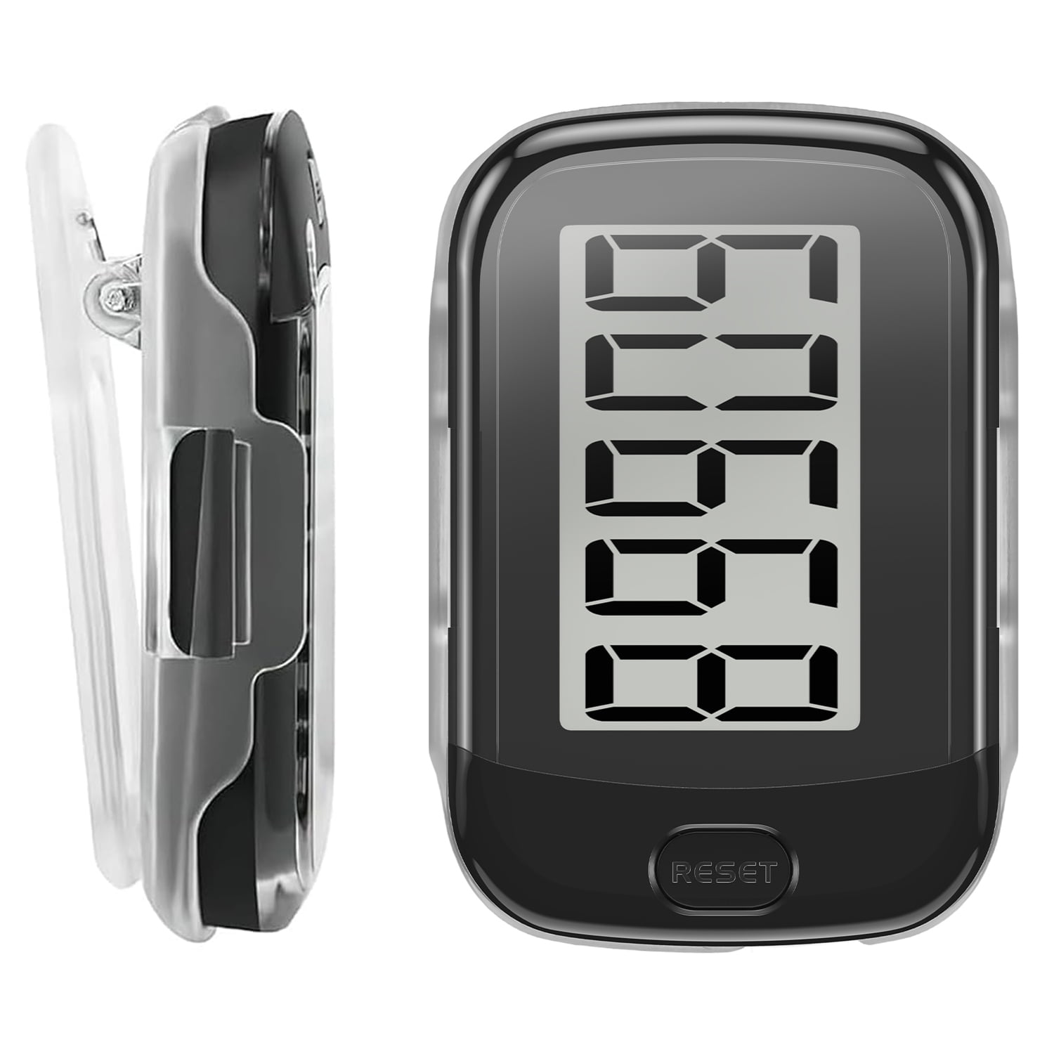 Hootek 3D Pedometer for Walking, Simple Step Counter with Large Digital ...