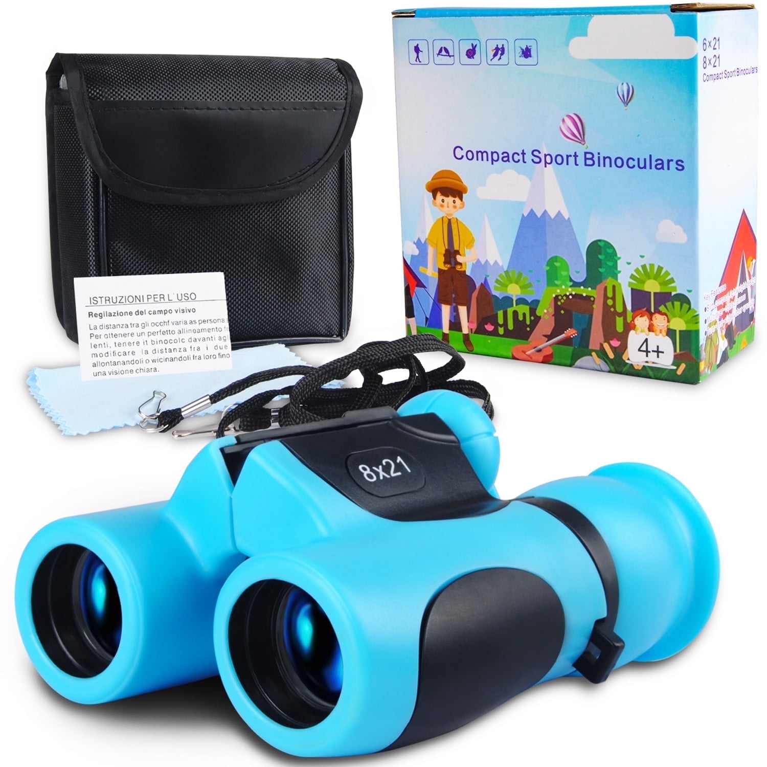 Hootek Binoculars for Kids 8X21 Compact Binoculars, Shock Proof ...