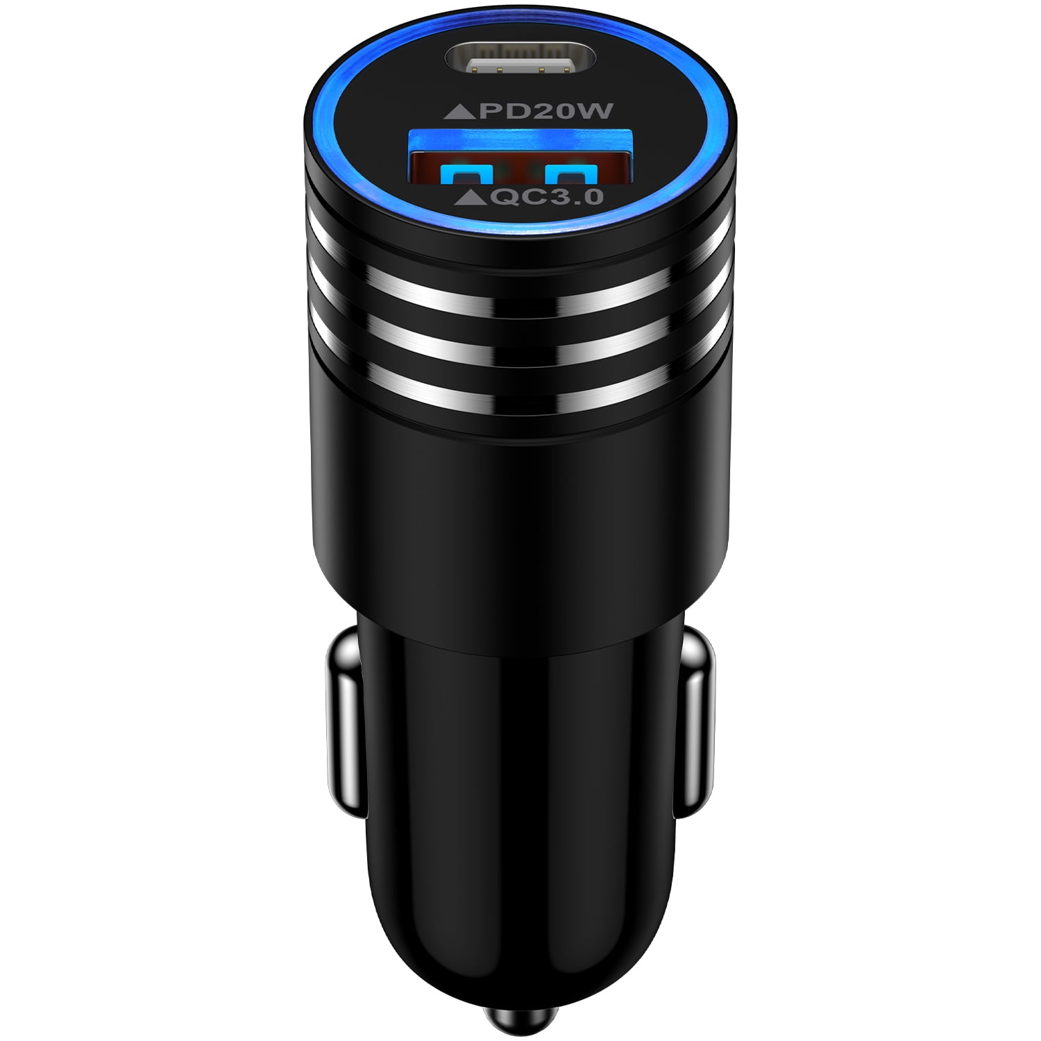 Hootek Car Charger Dual Port USB Car Charger Adapter USB-C Fast ...