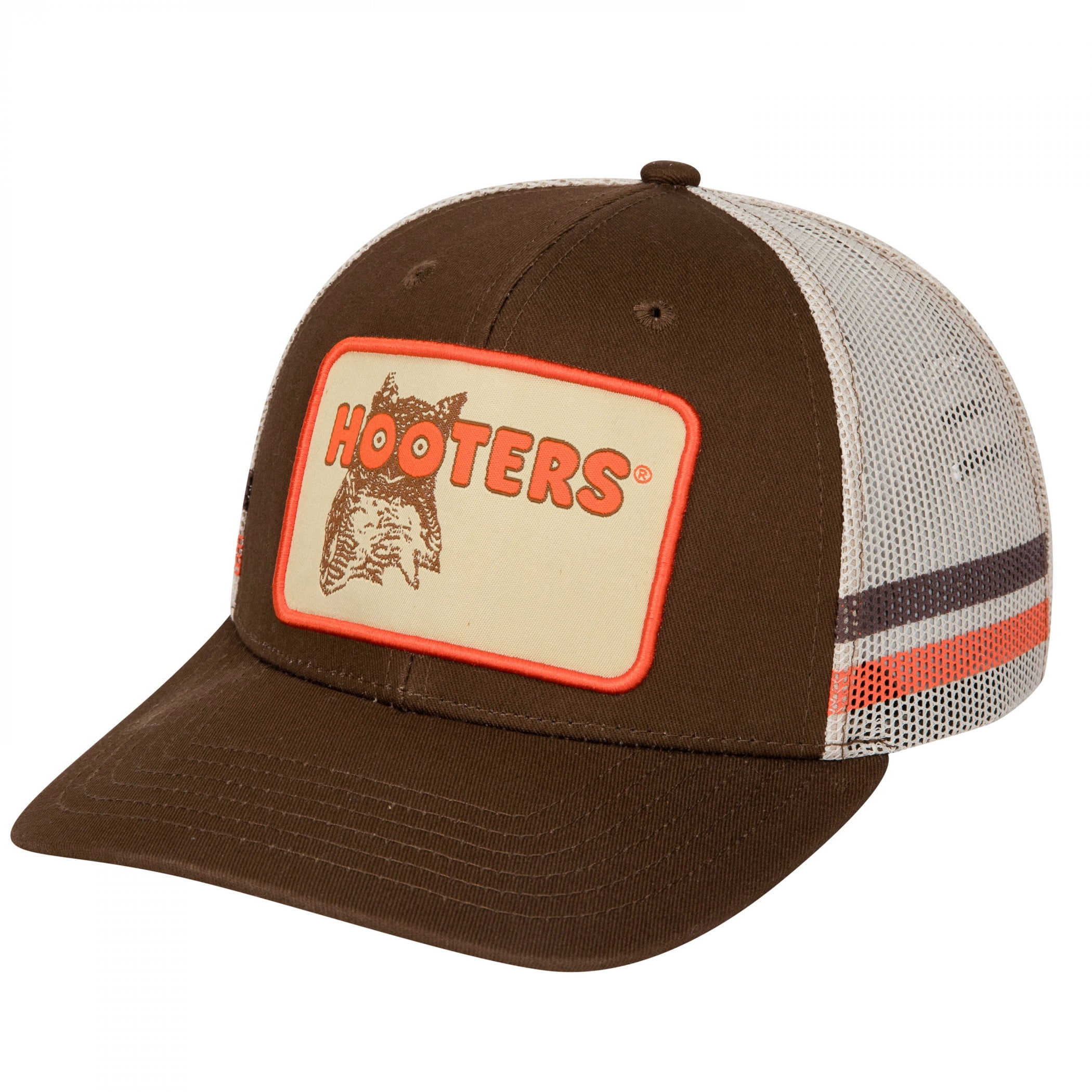 Hooters Logo Retro Stripe Mesh Trucker Hat - Walmart.com