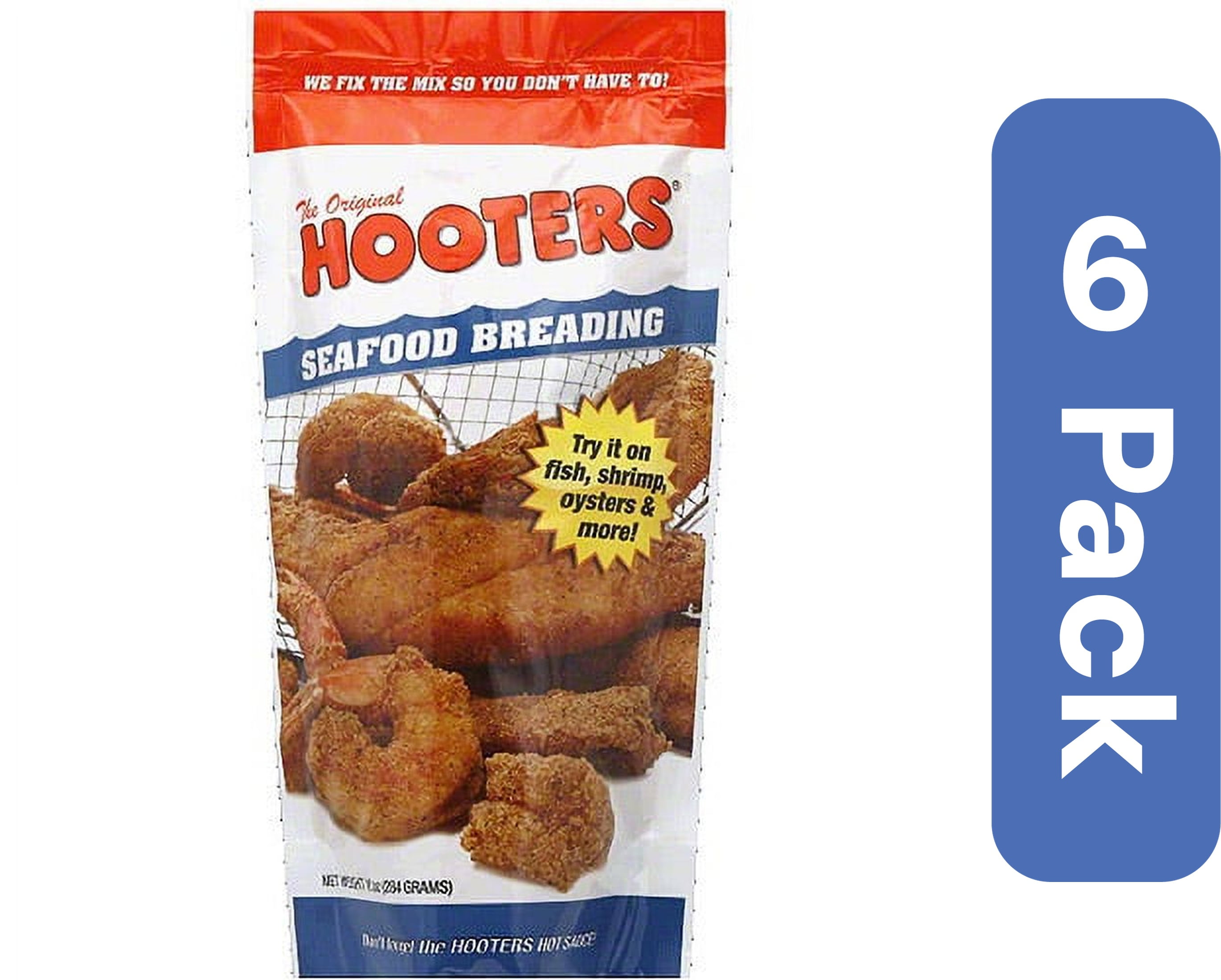 Hooters Seafood Breading, 10 oz, (Pack of 6) - Walmart.com
