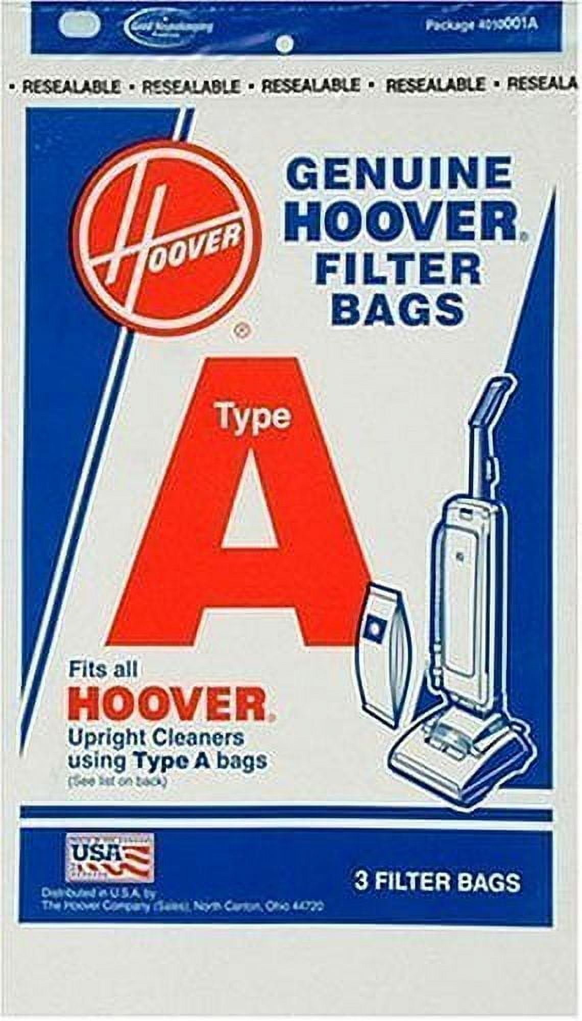 Hoover Type A Vacuum Bags, 6 Pack Replacement Bags for Upright Vacuums ...