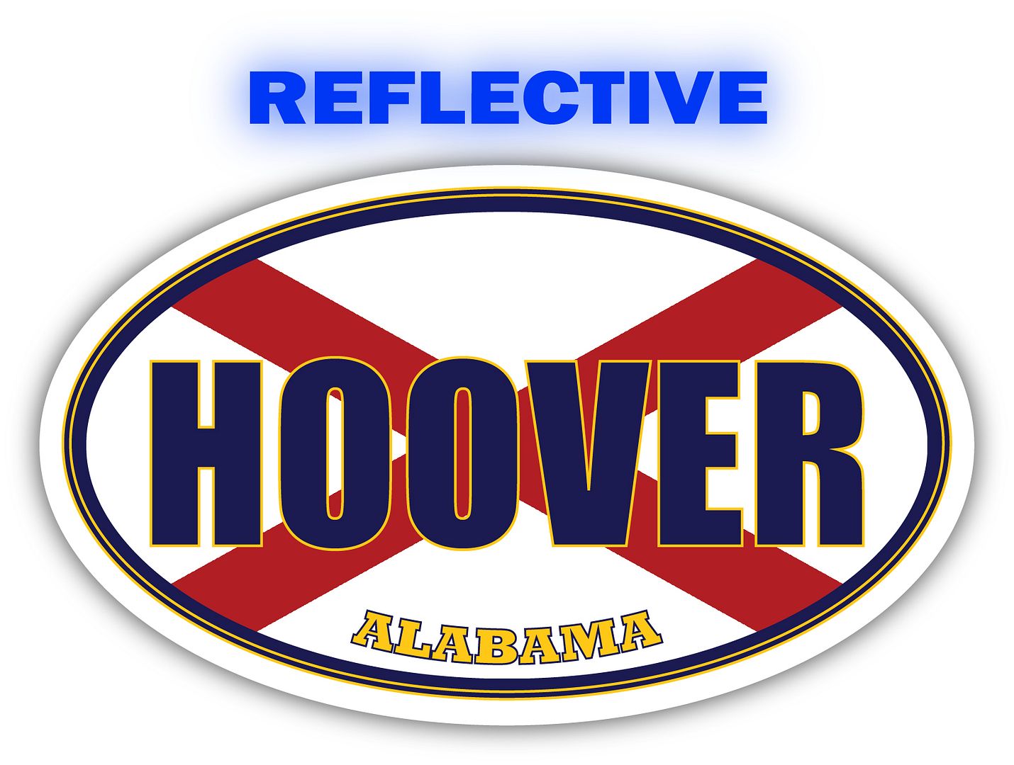 Hoover City Alabama State Flag | AL Flag Jefferson County Oval State ...