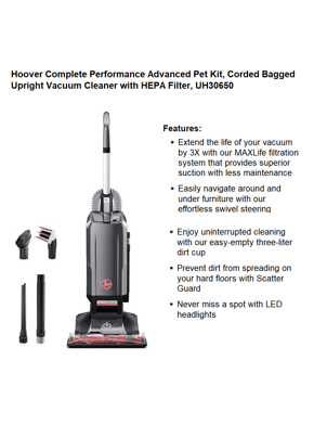 Hoover Upright Vacuums in Hoover Vacuums - Walmart.com