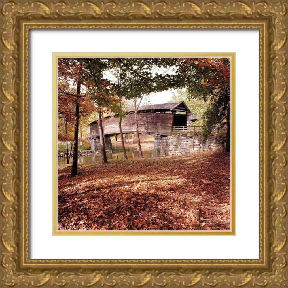 Hoover, Irvin 12x12 Gold Ornate Wood Framed with Double Matting Museum Art Print Titled ...